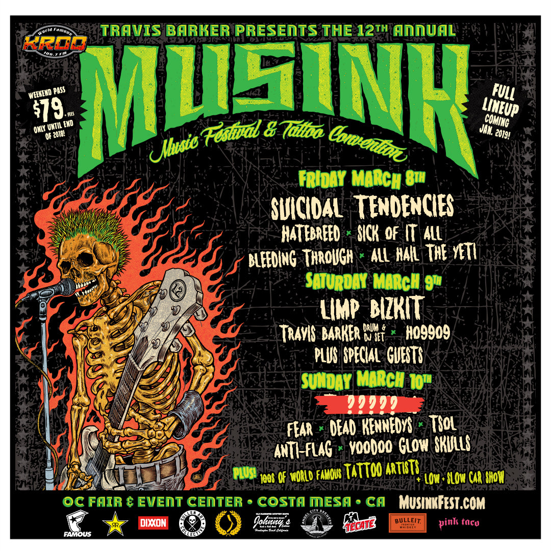 MUSINK FEST JUST ANNOUNCED! – Suicidal Tendencies Merchandise STore